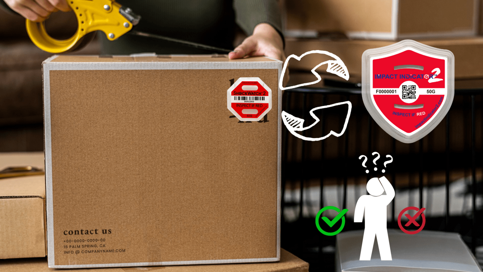 Impact Indicator | Global Supply Center | shockwatchlabels.com